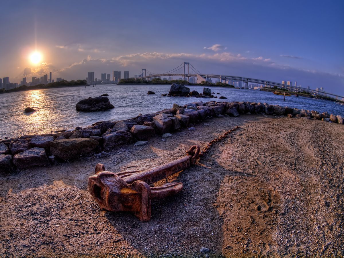 Sunset in Tokyo Bay | GANREF