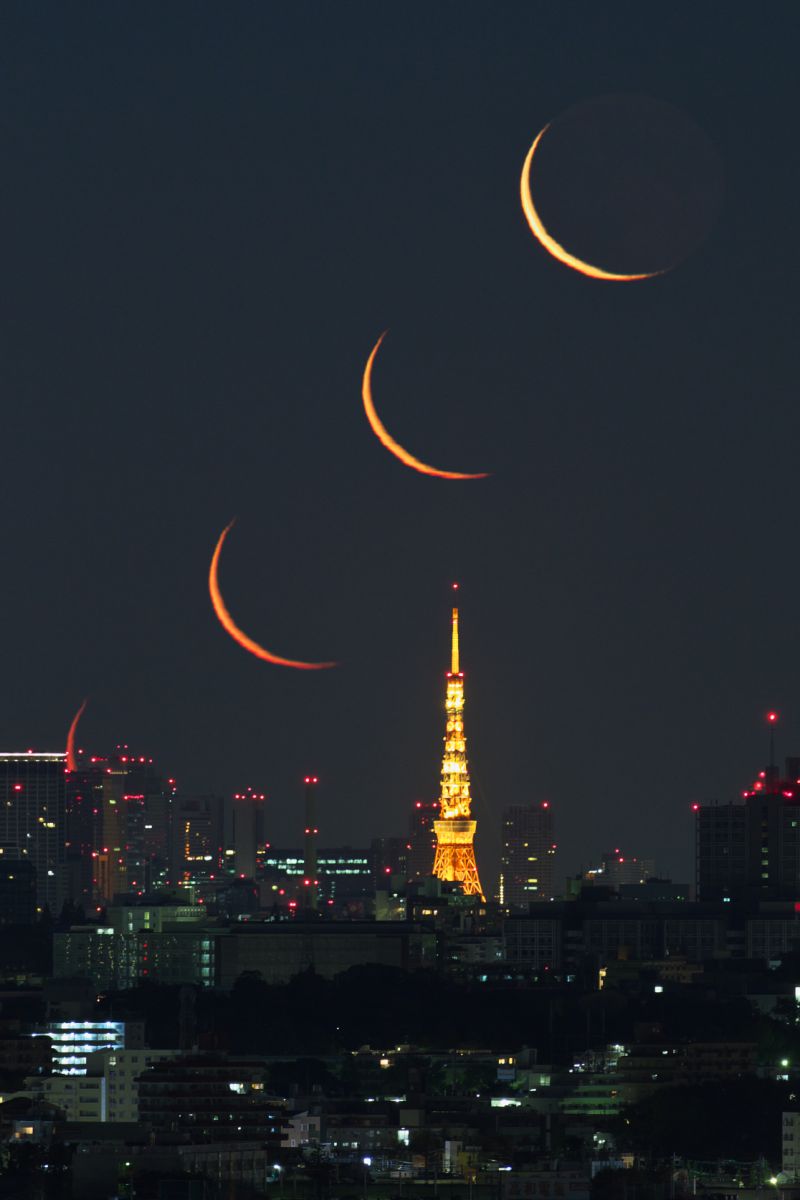 Moon over tower | GANREF