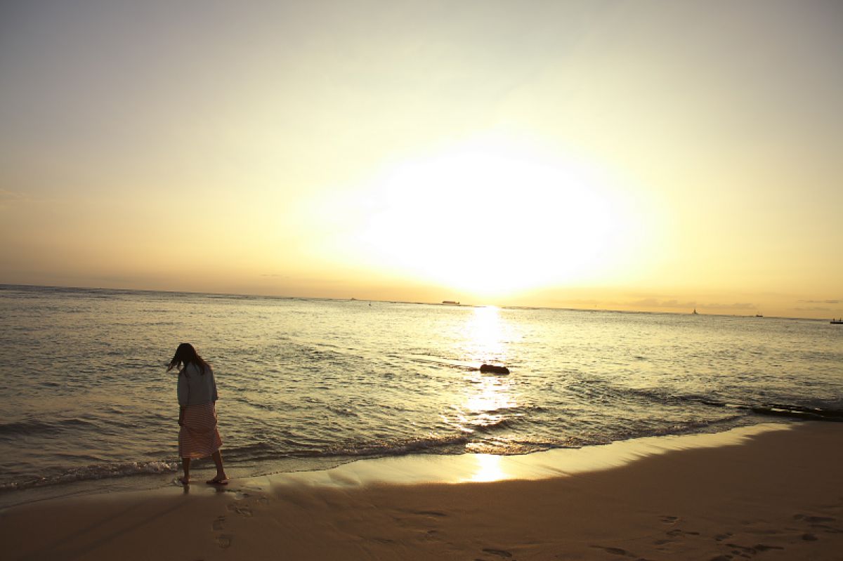 ワイキキビーチの夕陽 | GANREF