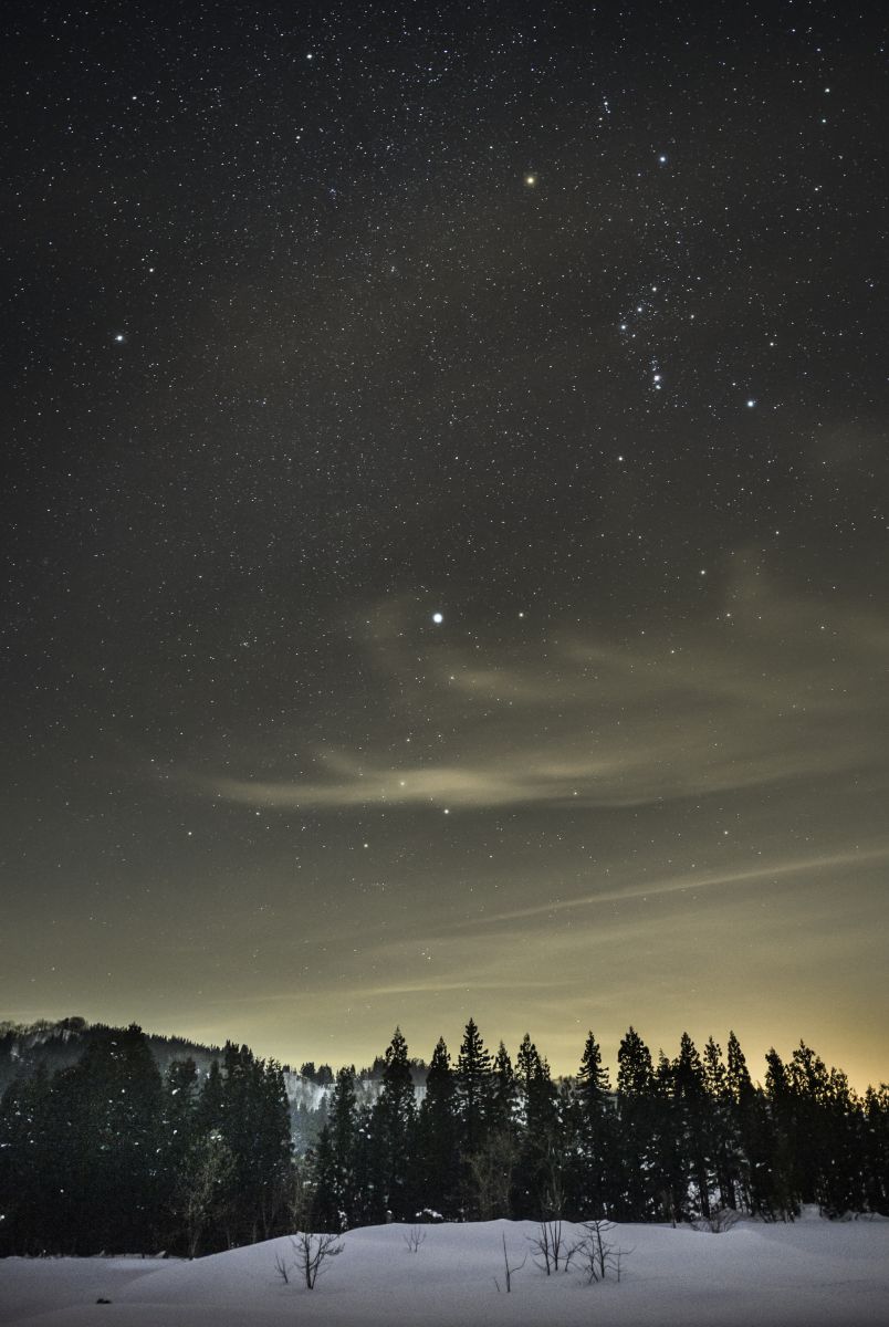 Winter Triangle with Cloud | GANREF