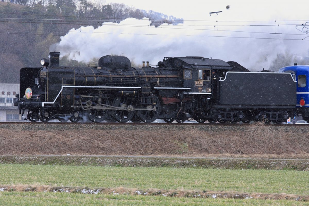 粉雪の中のC571 | GANREF