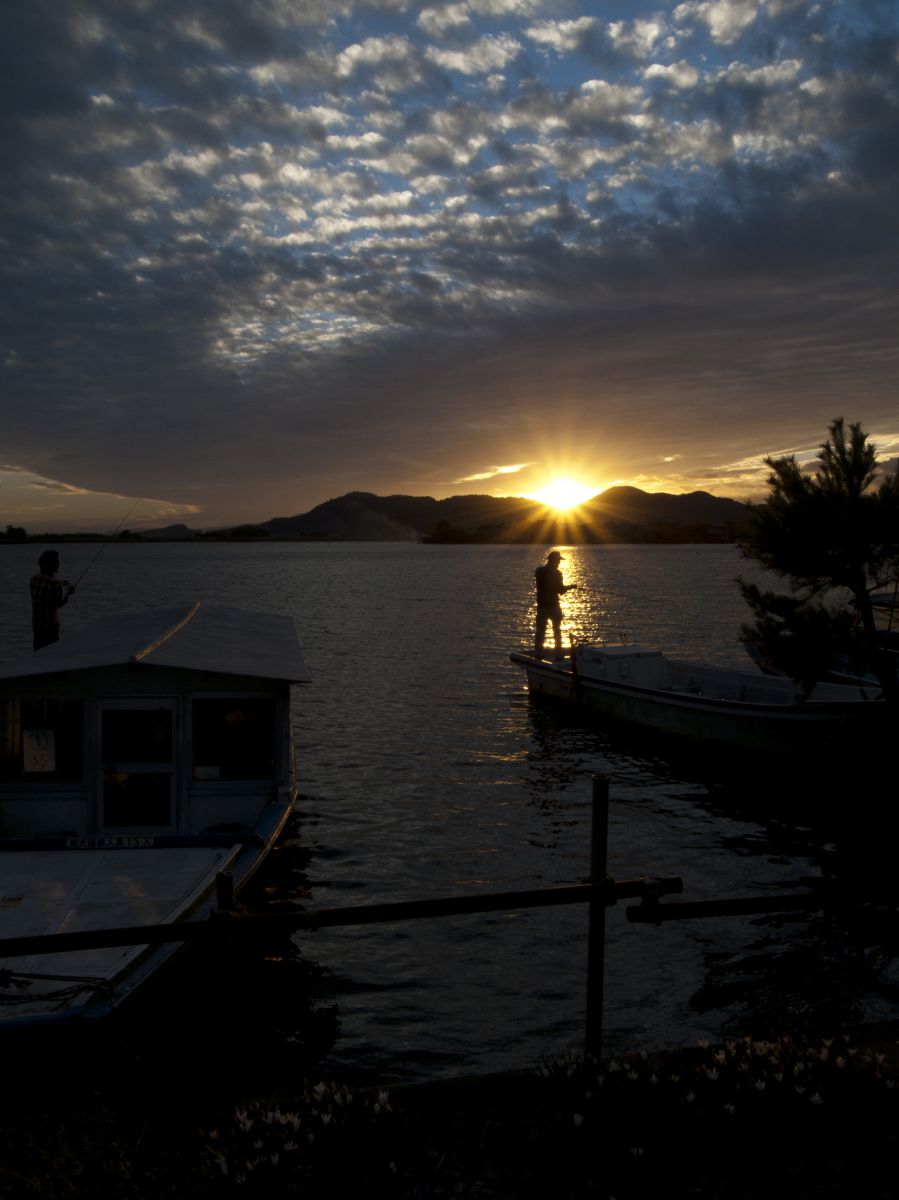 angler at sunset | GANREF