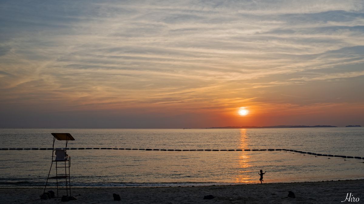 sunset over ocean | GANREF