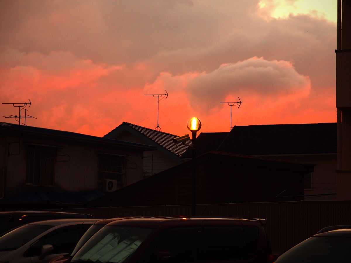 Burning Red sunset | GANREF