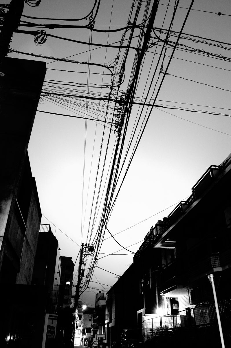 電線のある風景(BW Ver.) | GANREF