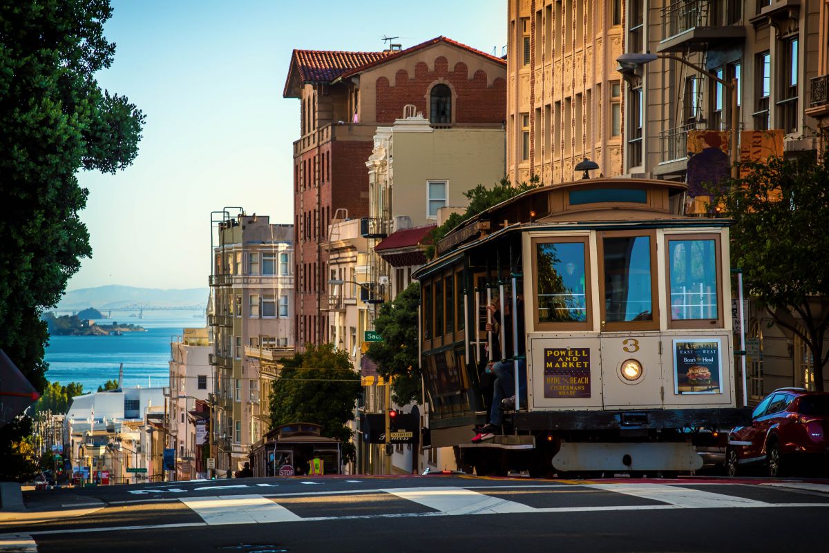Cable Car and Sea in SF | GANREF