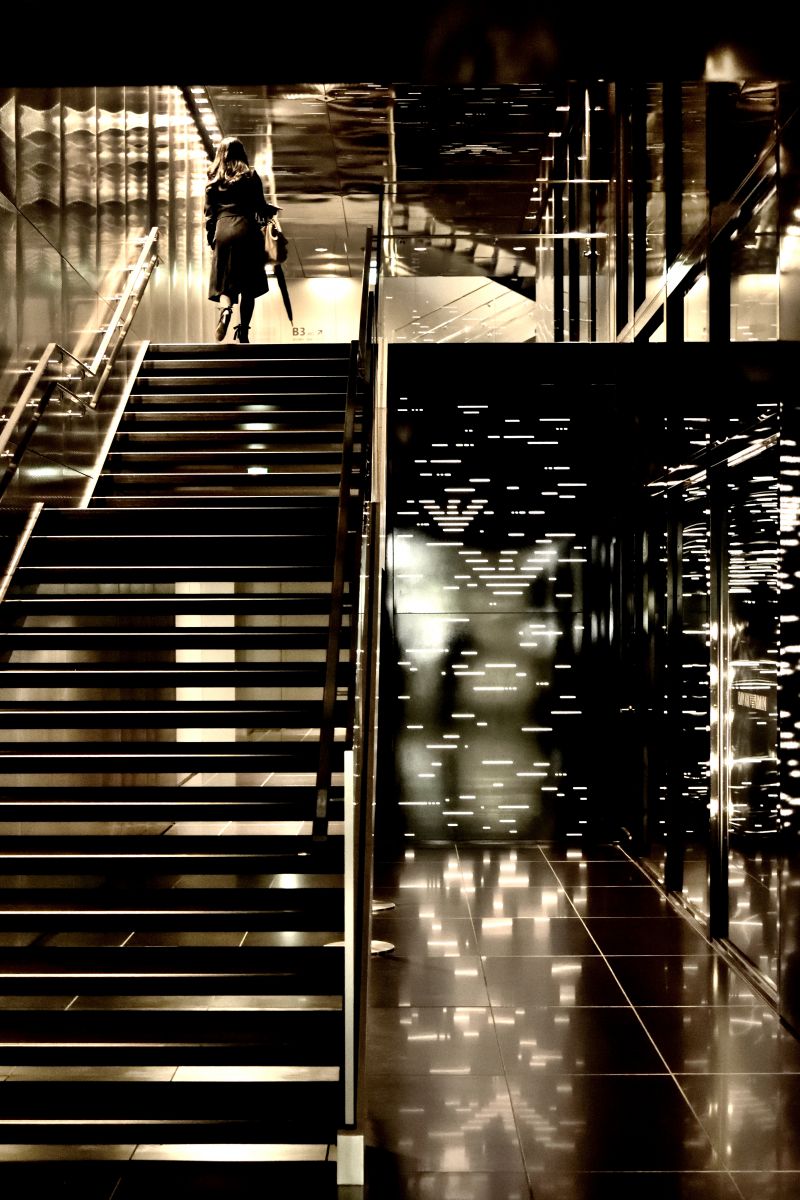 Going up the stairs... | GANREF