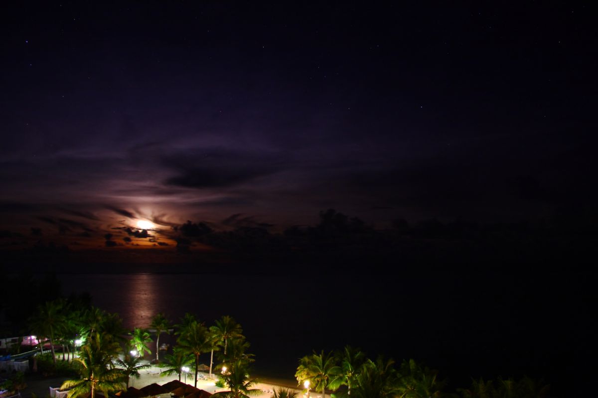 Moonset in the dead of night | GANREF