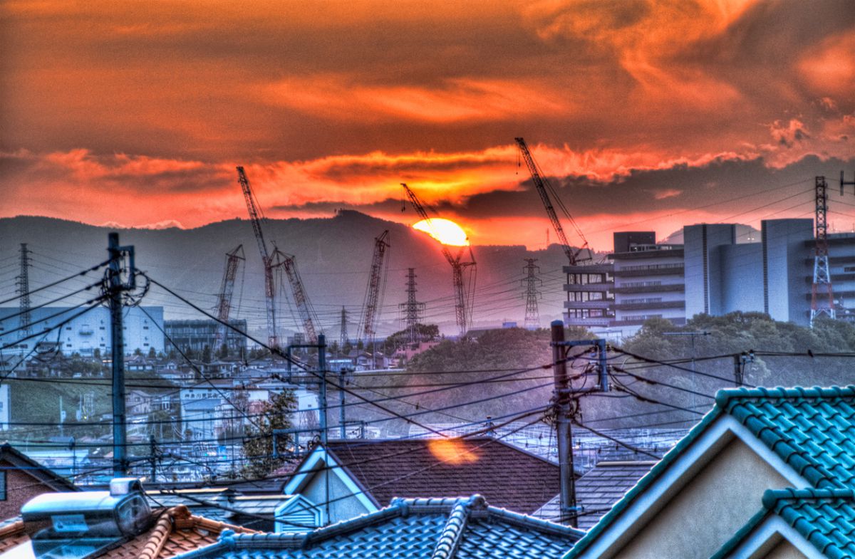 今日の夕日（HDR) | GANREF