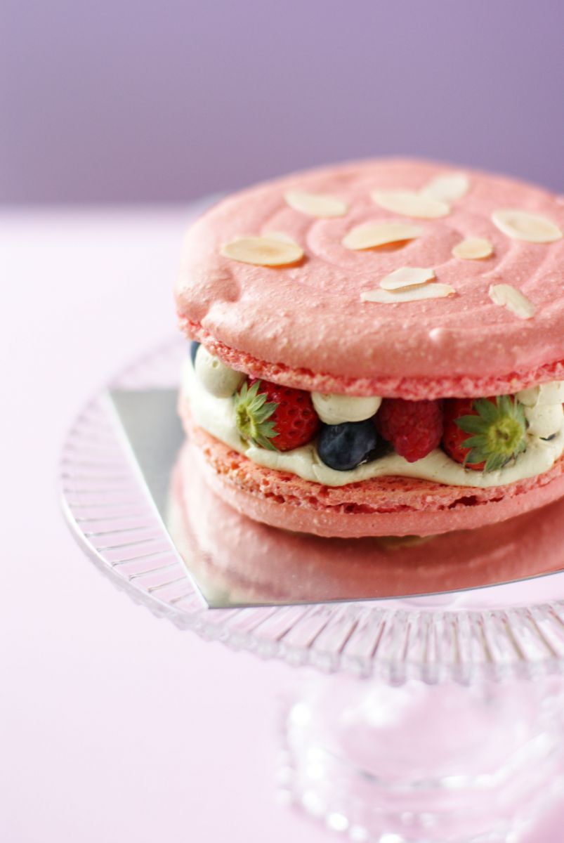 Macaron aux fruits a la pistache | GANREF