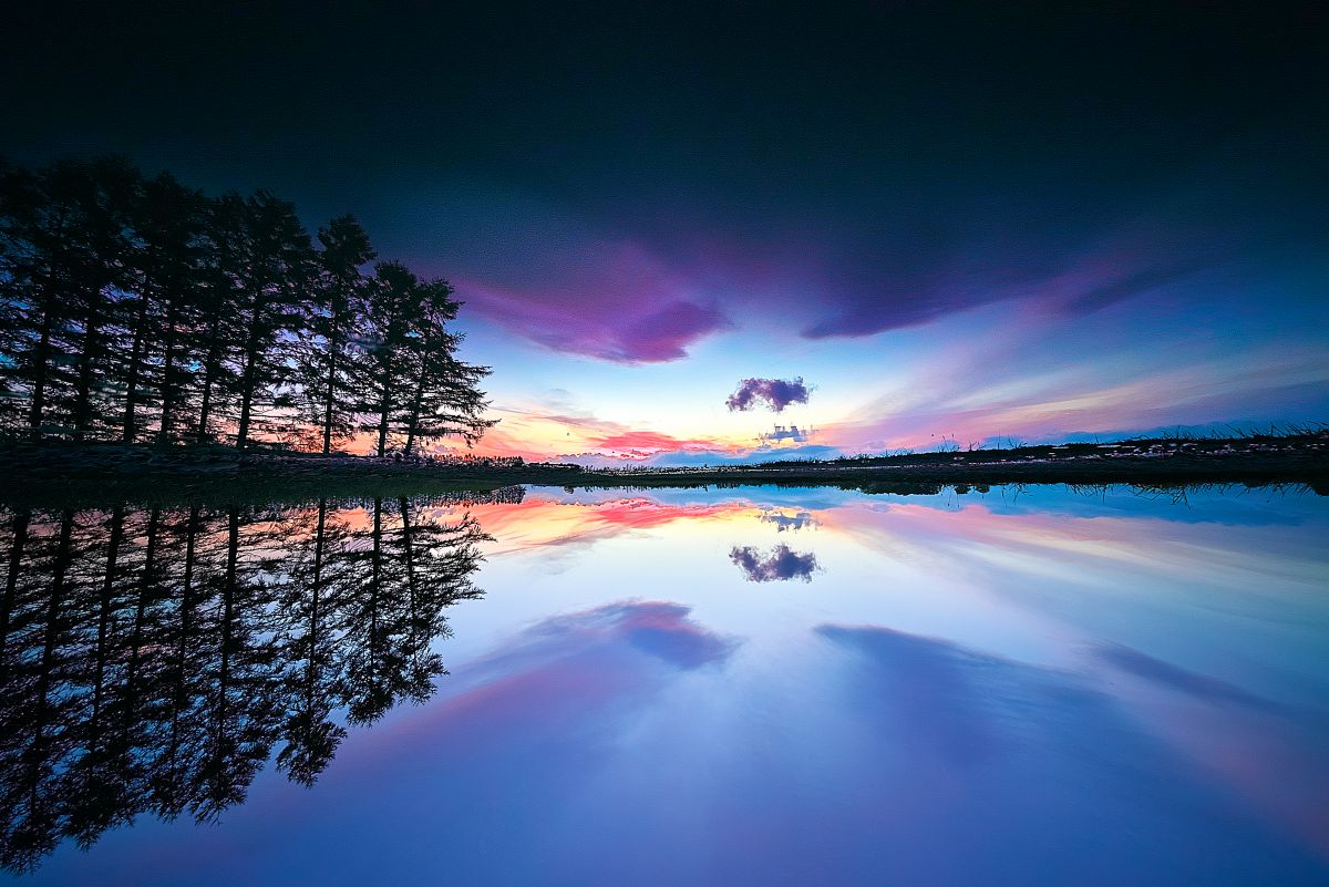 Sunset Reflection 5 "upside down" | GANREF