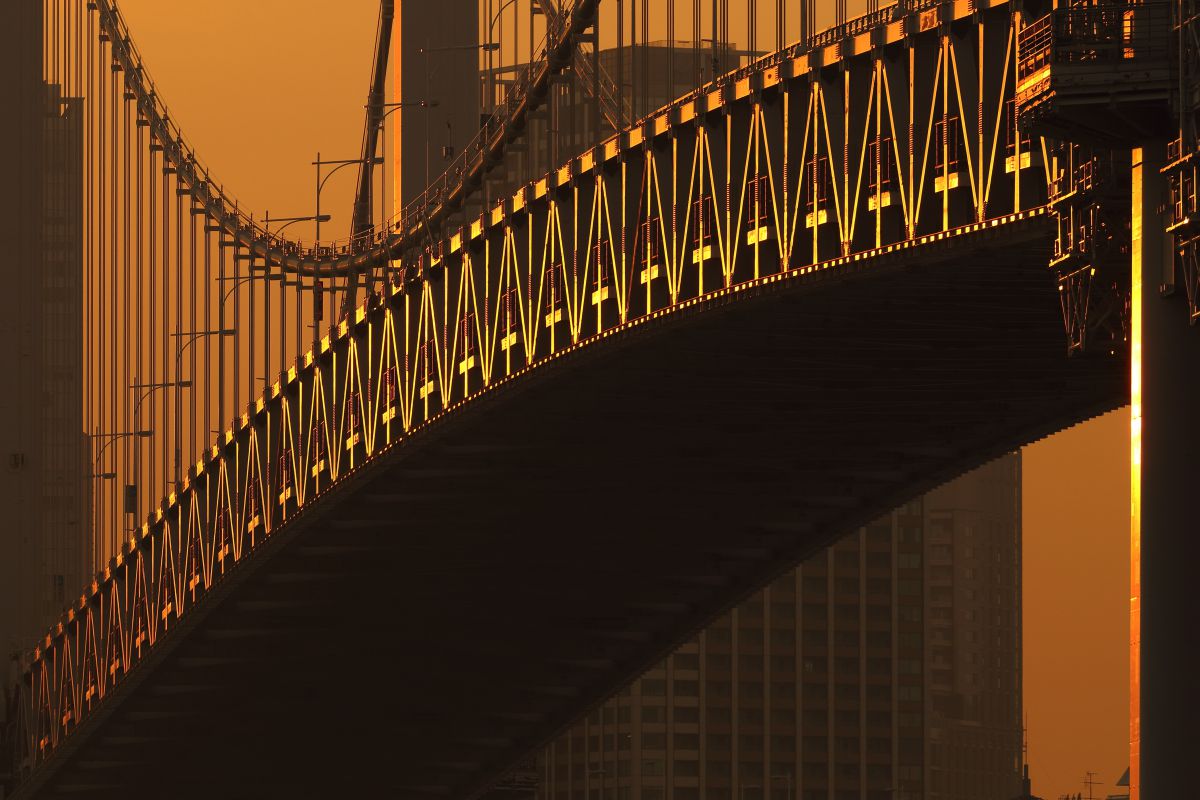 golden-colored bridge | GANREF
