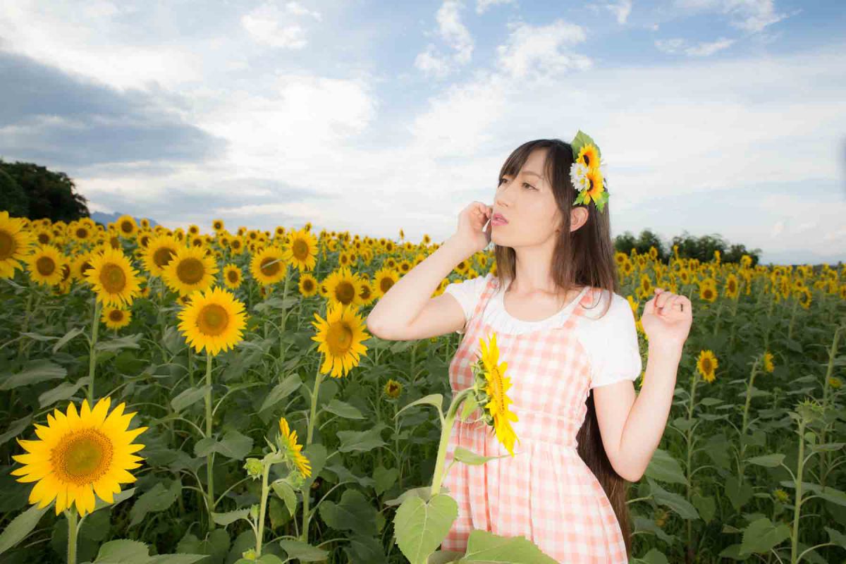 向日葵を振り向かせる魅力 Reina Akaiwa | GANREF