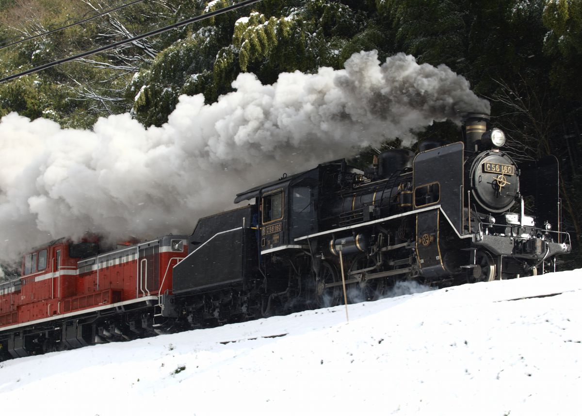 C56・DE10試運転 長門峡 | GANREF