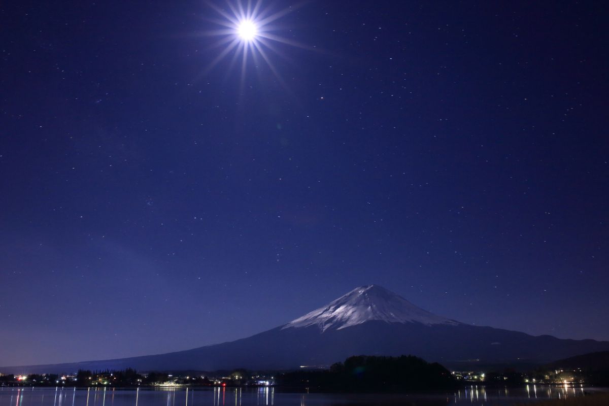 Mt.Fuji under the Moonlight | GANREF