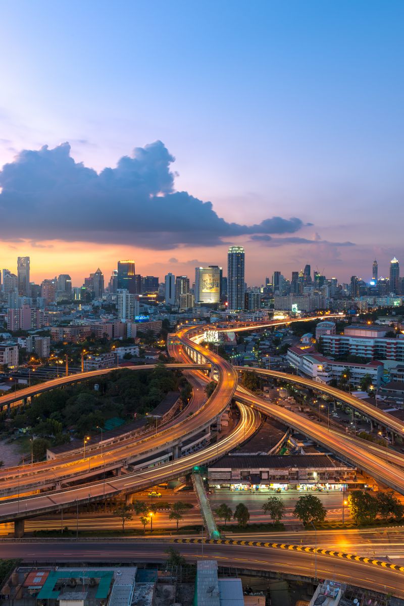 Bangkok skyline at twilight | GANREF