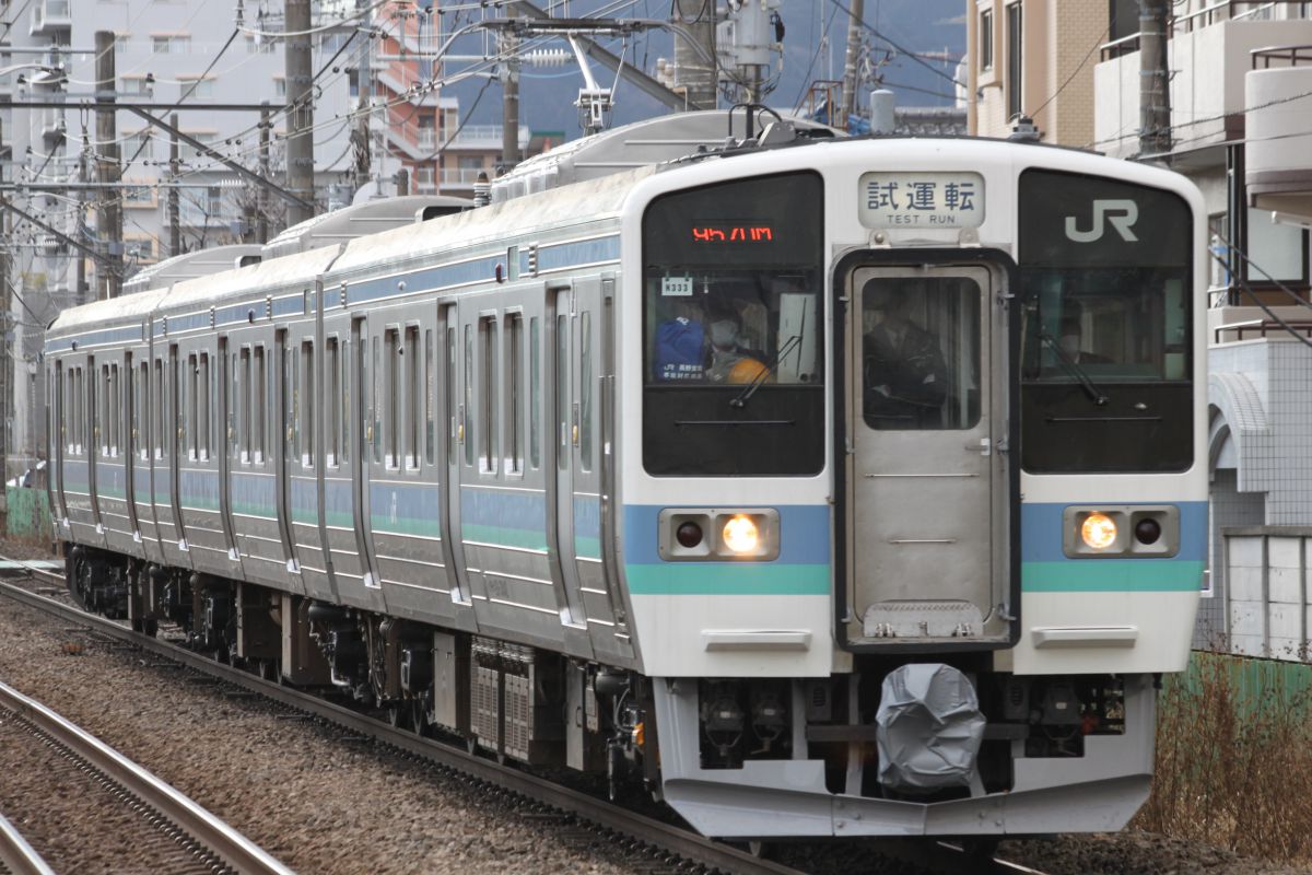 211系3000番台 長野色 試運転 | GANREF