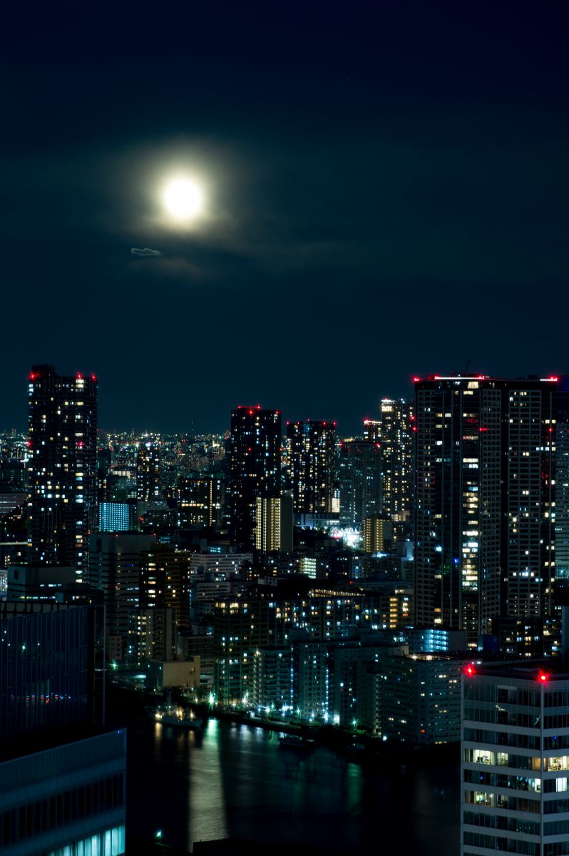 Full moon over Tokyo | GANREF
