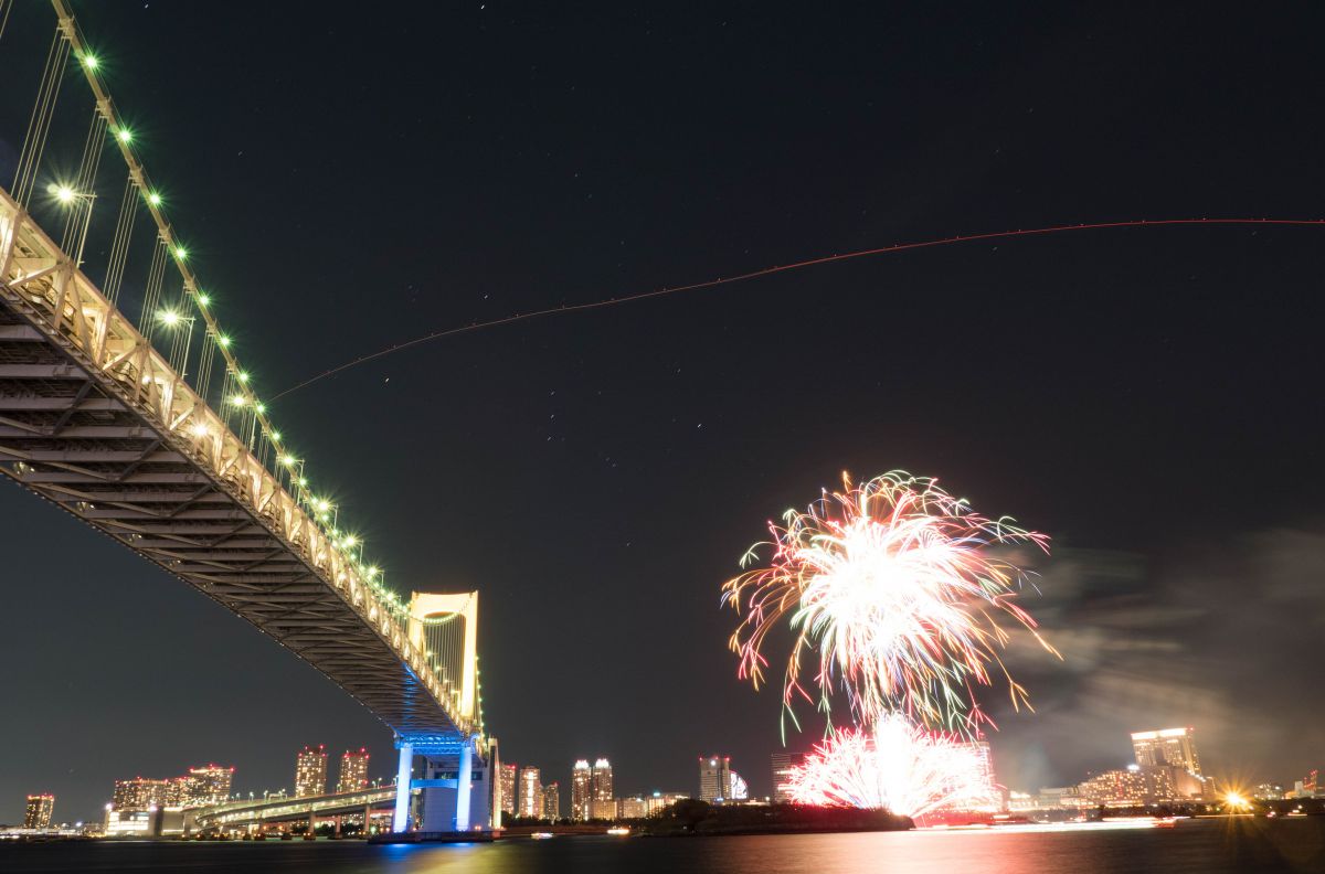Bridge, The Orion and fireworks | GANREF
